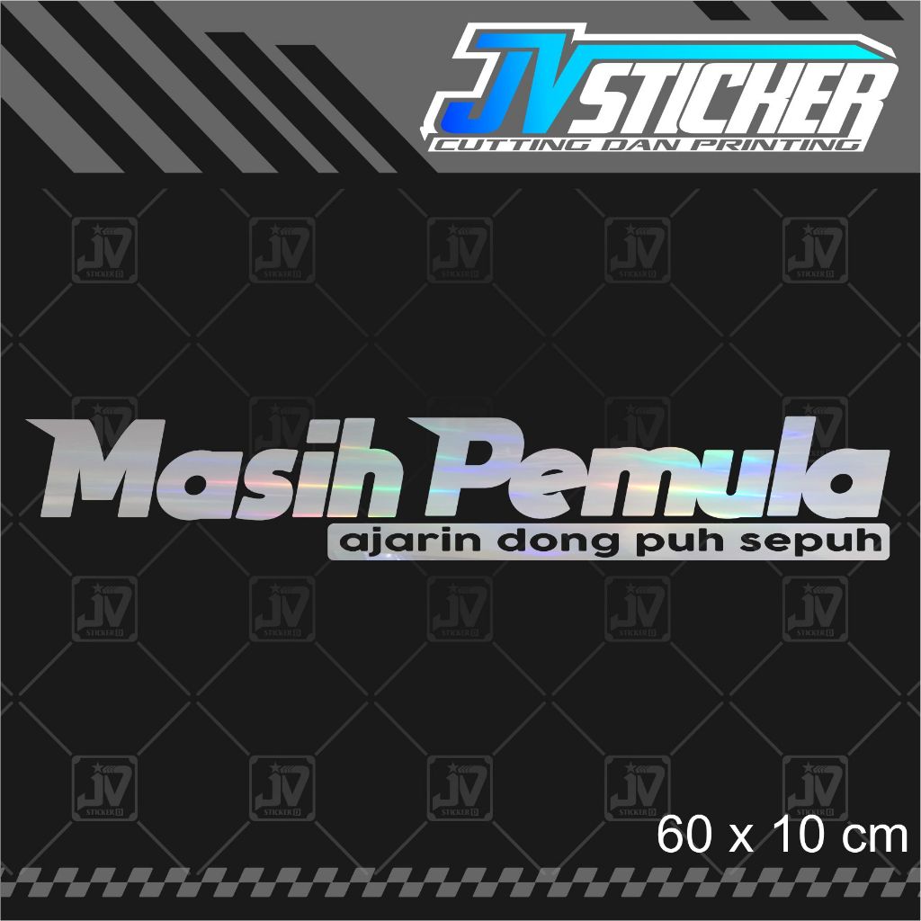 Jual stiker masih pemula ajarin dong puh sepuh cutting sticker mobil ...