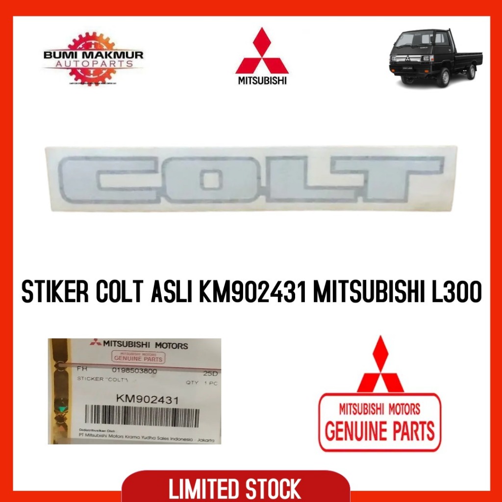 Jual STIKER COLT ASLI KM902431 MITSUBISHI L300 | Shopee Indonesia