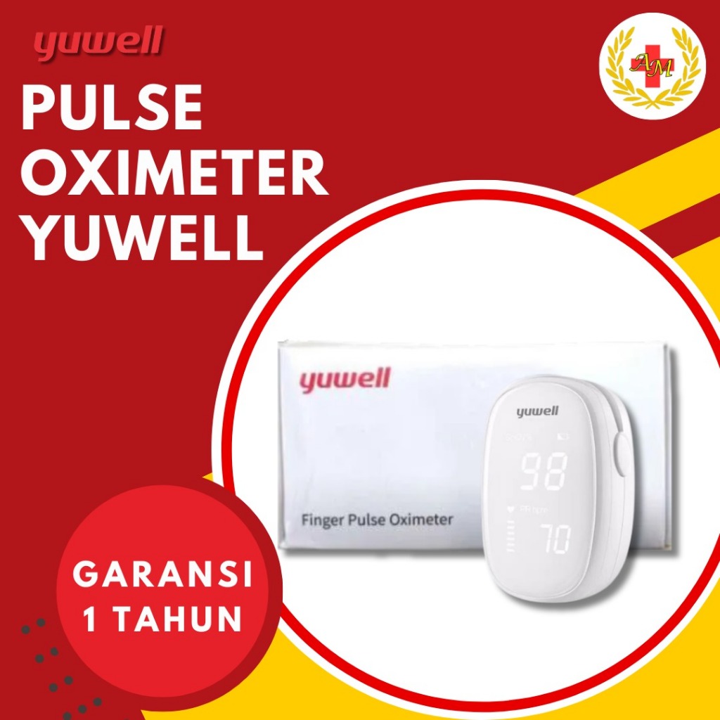 Jual Pulse Oximeter Yuwell Fingertip Pulse Oxymeter Saturasi Oksigen O2 ...