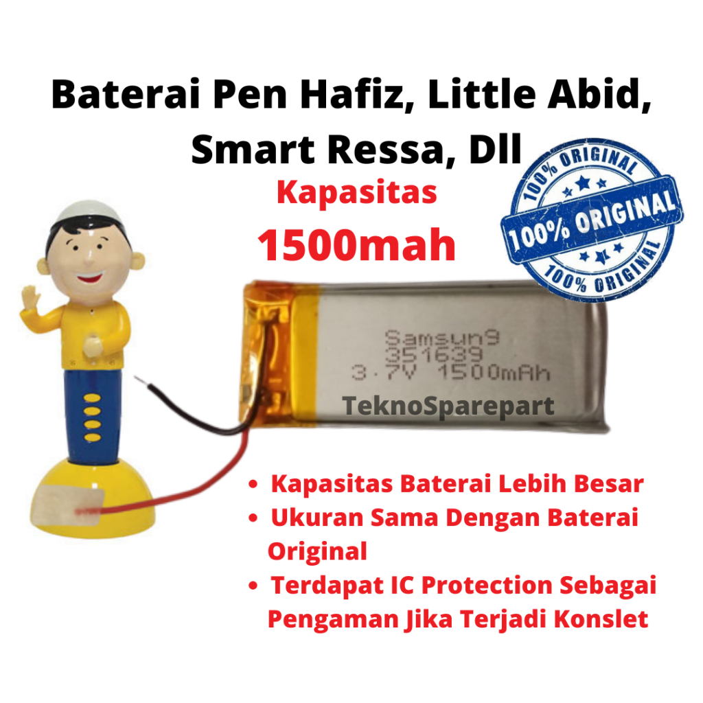 Jual Original Baterai Batre Batere Battery Baterai Pen Hafiz Hafidz ...