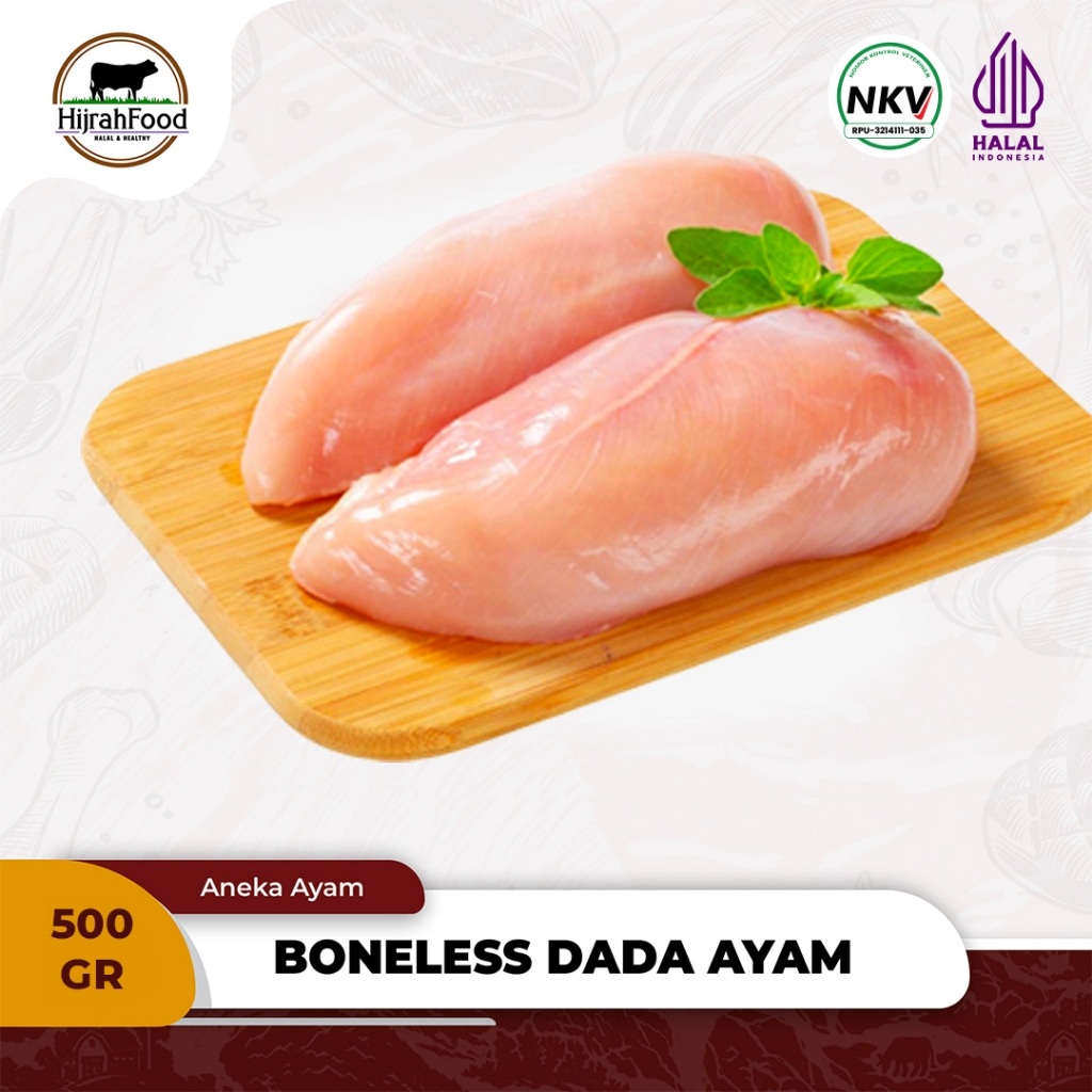 Jual Dada Ayam Boneless Tanpa Tulang & Kulit | Fillet Chicken Breast ...