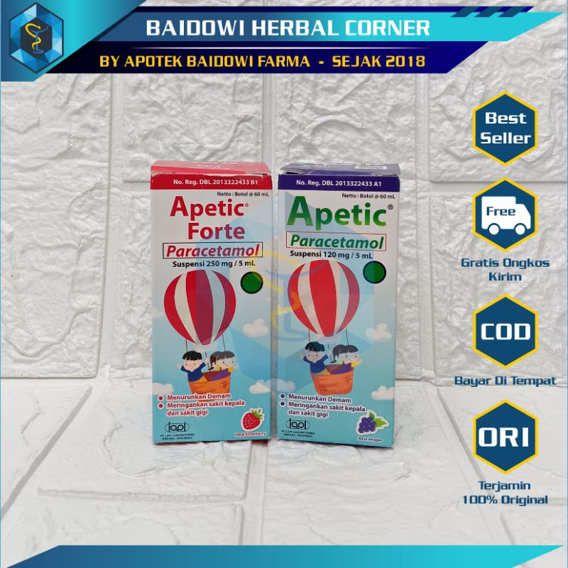 Jual APETIC & APETIC FORTE SYR PARACETAMOL | Shopee Indonesia