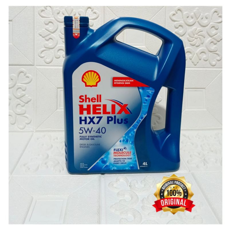 Jual Shell Helix HX-7 Plus 5W-40 (4 L) | Shopee Indonesia