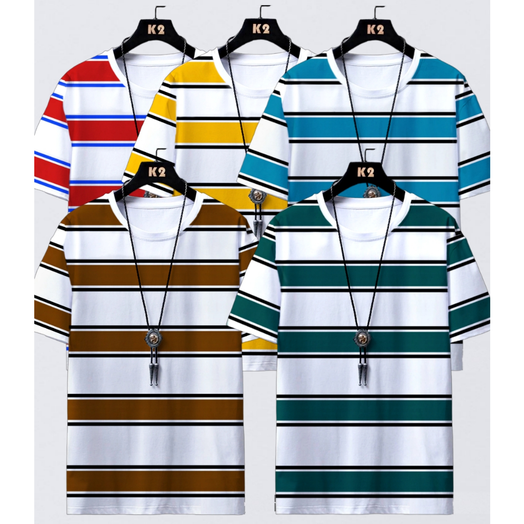 Jual cosela kaos stripe distro premium cotton 24s tiga line cowok ...