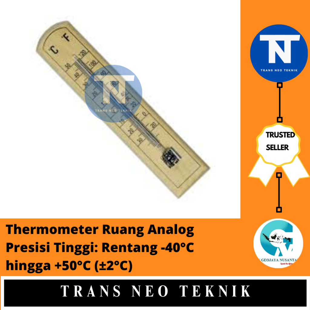 Jual Thermometer Ruang Analog Presisi Tinggi: Rentang -40°C hingga +50 ...