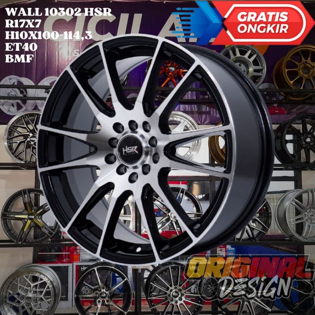Jual Velg Mobil Racing Ring 17 R17 HSR WALL SIENTA BIANTE SERENA HRV INNOVA | Shopee Indonesia