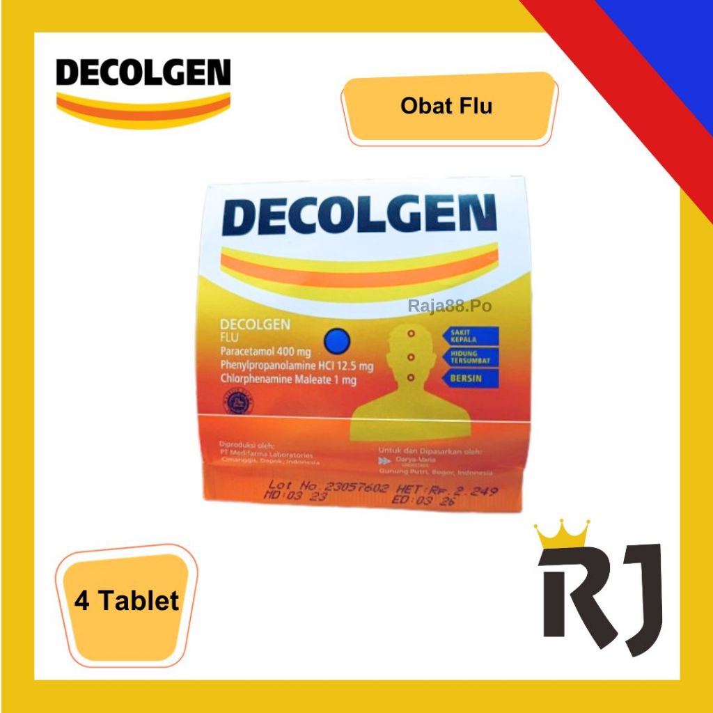 Jual Obat Flu Decolgen Strip (Isi 4 Tablet) | Shopee Indonesia
