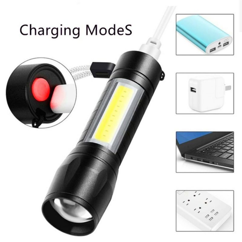 Jual SENTER Swat Mini Zoom Lampu Senter Mini LED 3 Mode | Shopee Indonesia