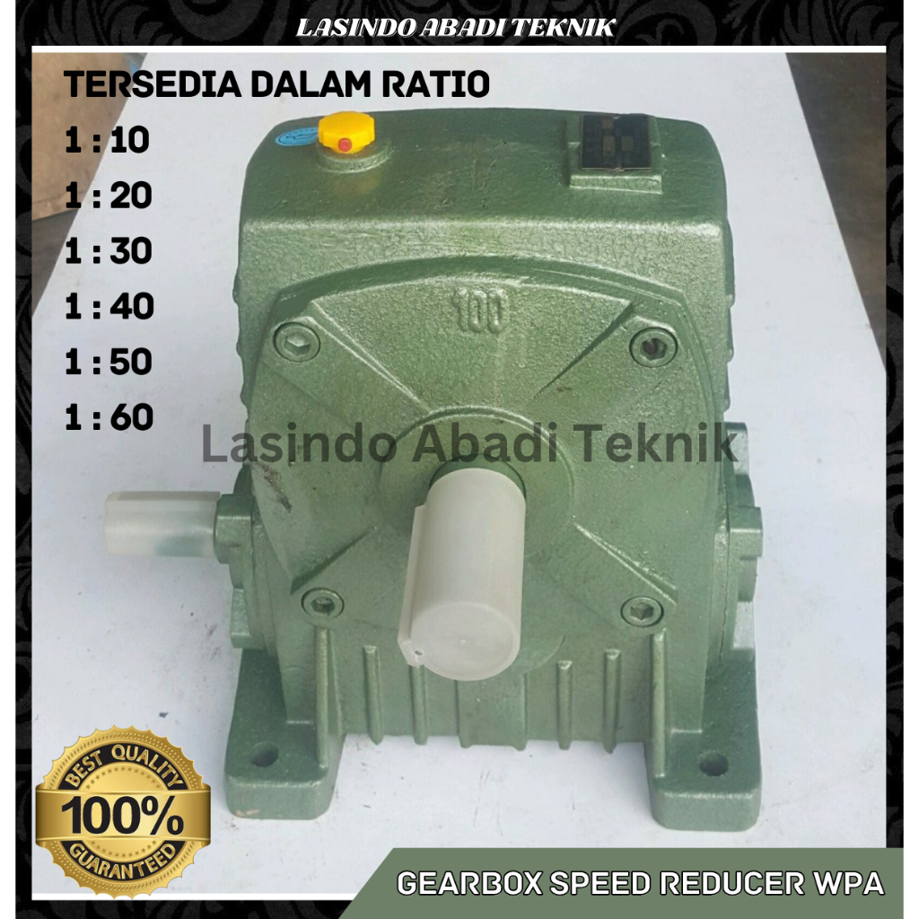Jual speed reducer gearbox wpa 135 rasio 1:10 - 1:60 wpa135 | Shopee ...