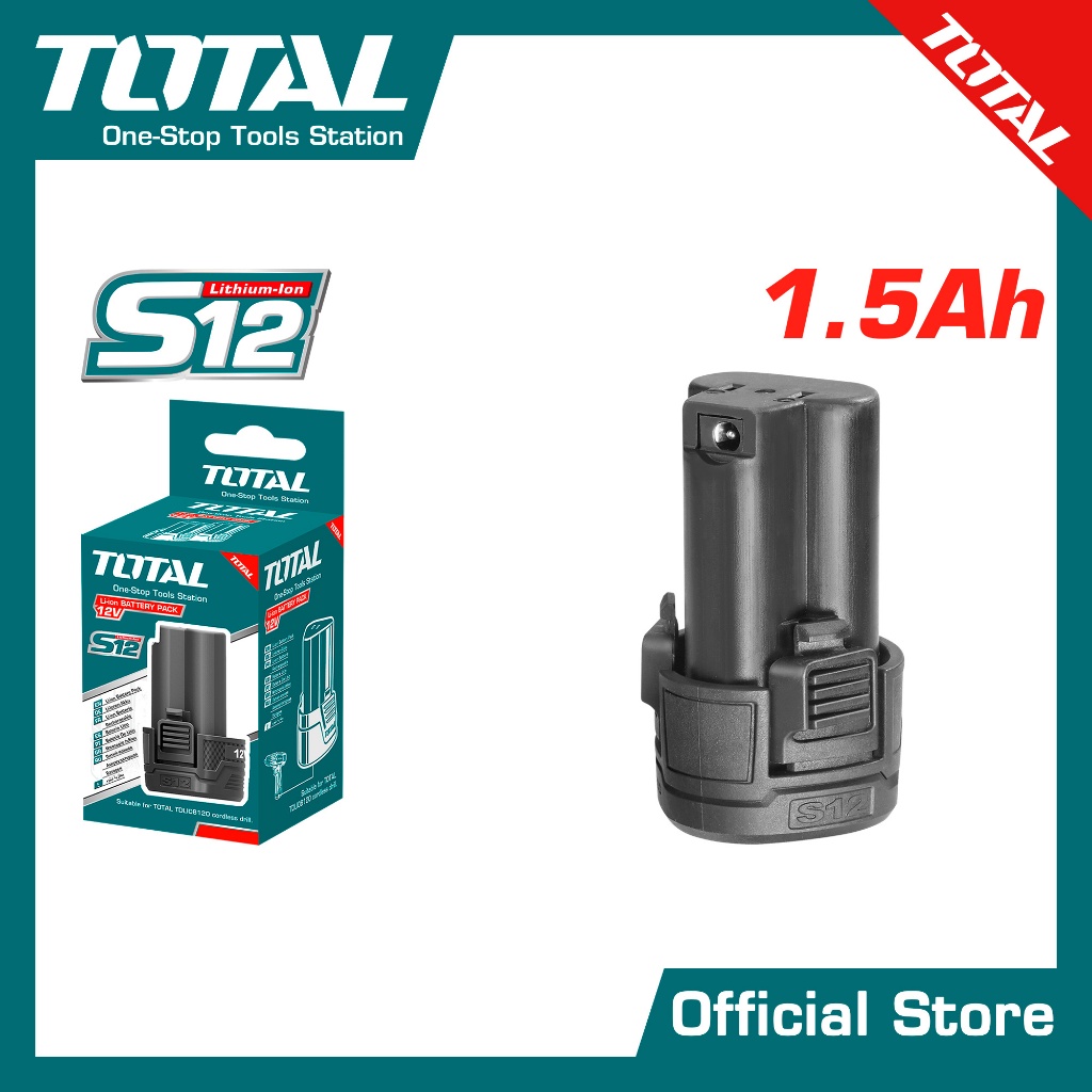 Jual Paket baterai/Cordless battery pack (12V 1.5Ah) TOTAL TBLI12152 ...