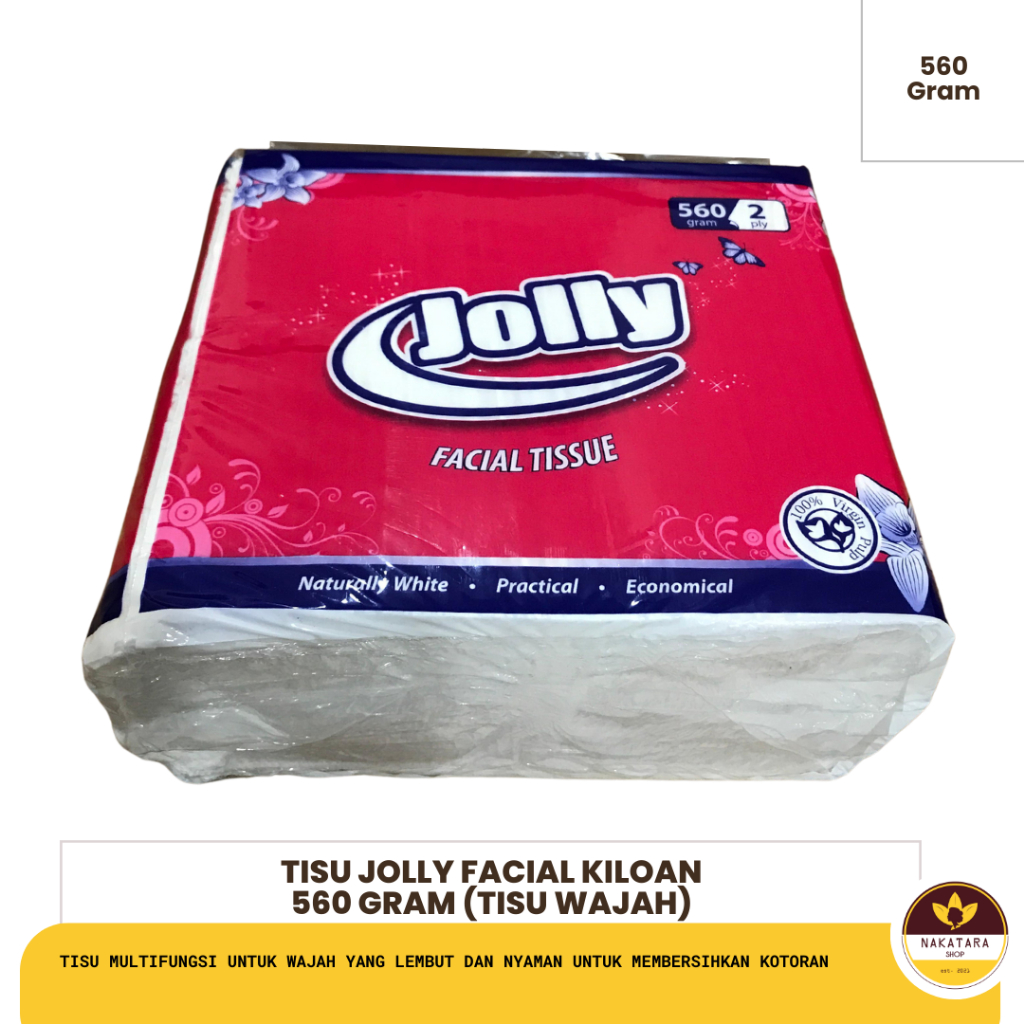 Jual TISU JOLLY FACIAL TISSUE KILOAN KEMASAN 560 GRAM (TISU WAJAH ...