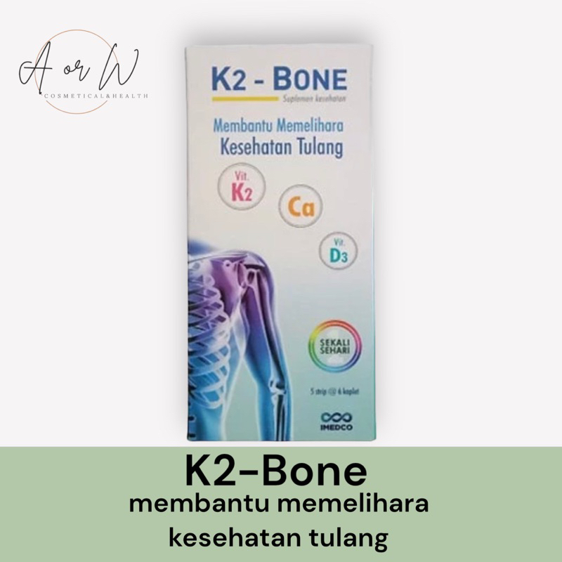 Jual K2 BONE BOX ISI 30 TABLET - Memelihara Kesehatan Tulang | Shopee ...