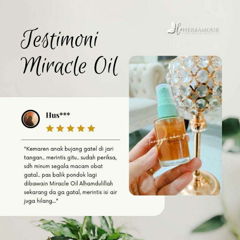 Jual Miracle Oil by Herbalov | Minyak Pijat HerbaMour | Oil Massage ...