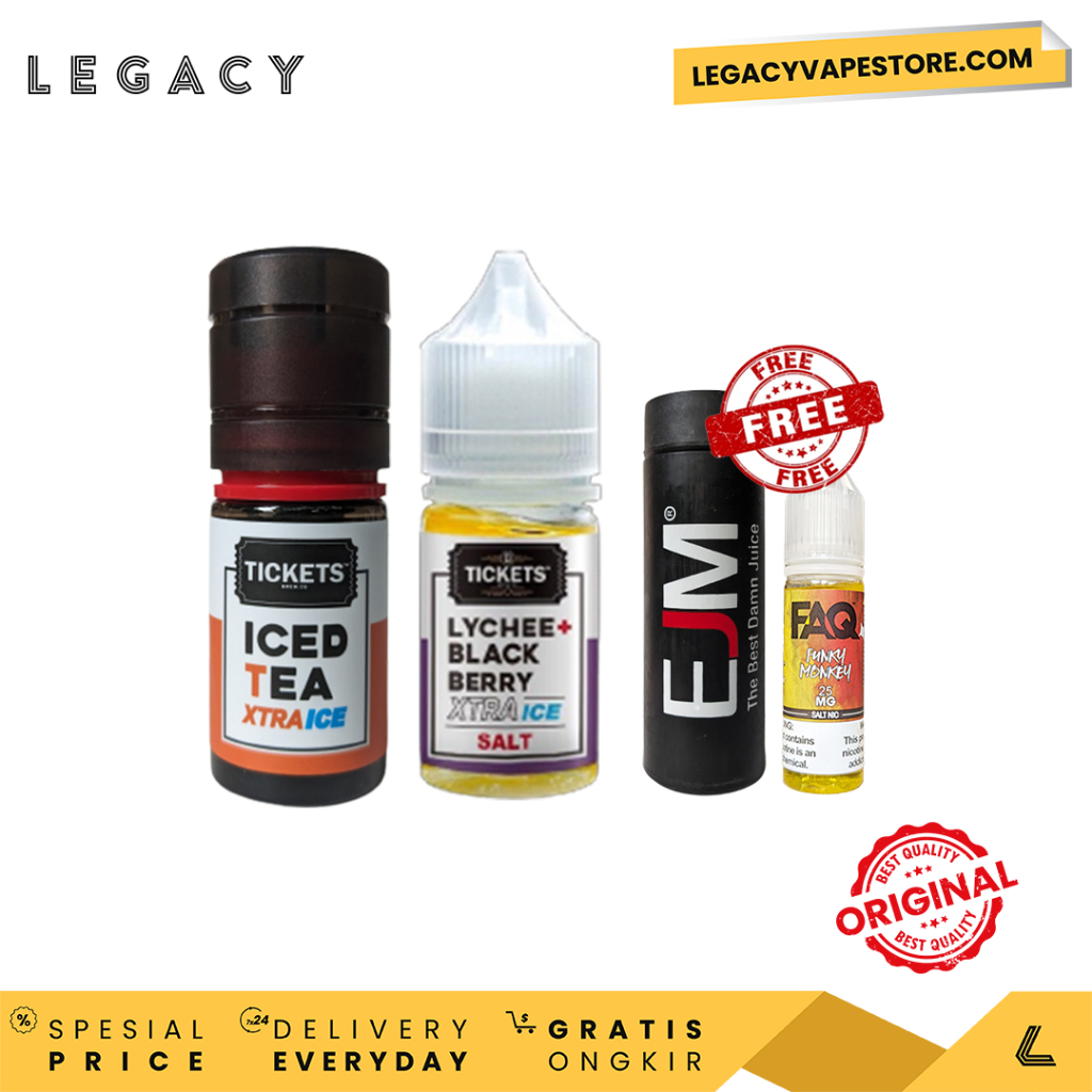 Jual Liquid Saltnic Malay Tickets Ice Tea Xtra Ice | Shopee Indonesia