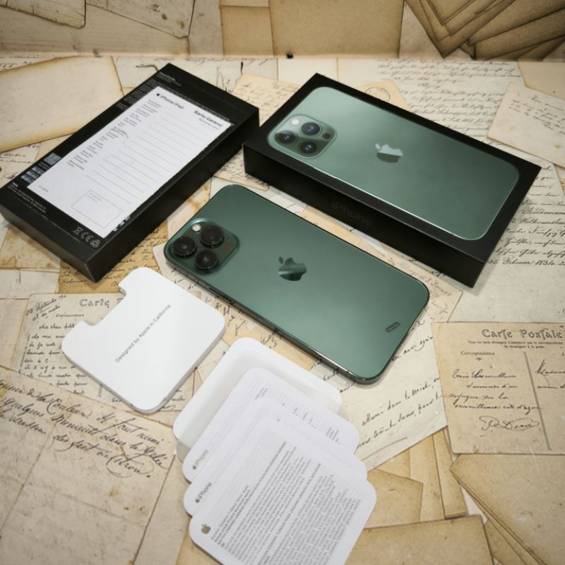Jual iPhone 13 Pro Max 256GB iBox Mulus Fullset Original - Alpine Green | Shopee Indonesia