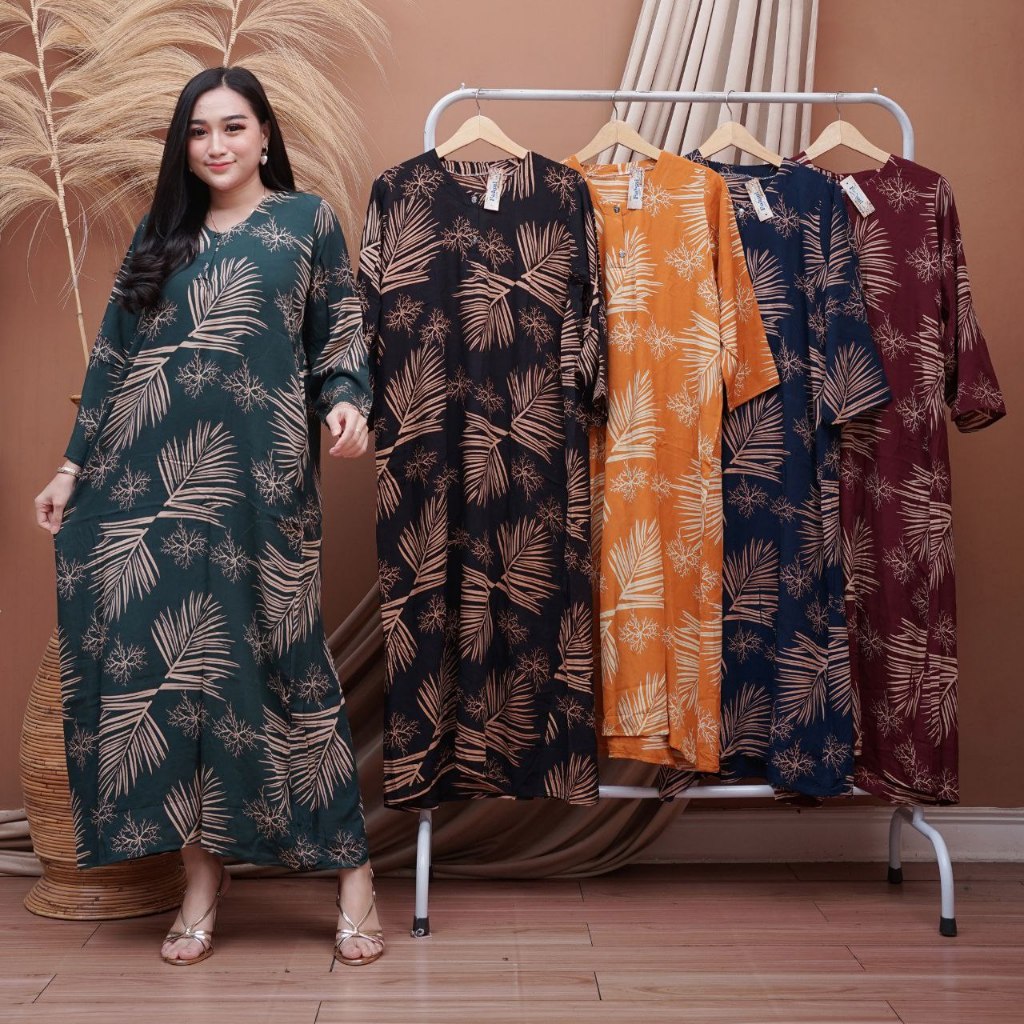 Jual LONGDRES MOTIF DASTER LENGAN PANJANG BUSUI KANCING DEPAN BAHAN RAYON LD 110 MURAH | Shopee ...