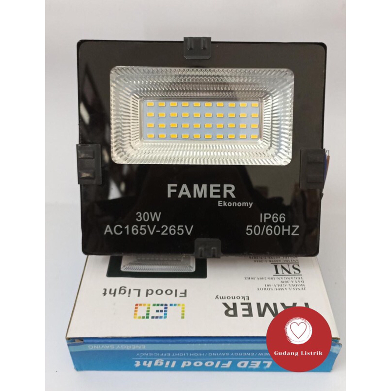 Jual Lampu Sorot LED 10W 20W 30W 50W 100W 200W / Outdoor / Tembak / Panggung / Lapangan / Taman ...
