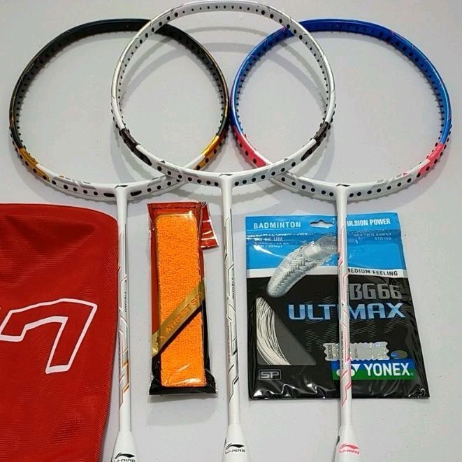 Jual Raket Badminton Bulu Tangkis TECTONIC 7/9 32LBS Dewasa bonus tas ...