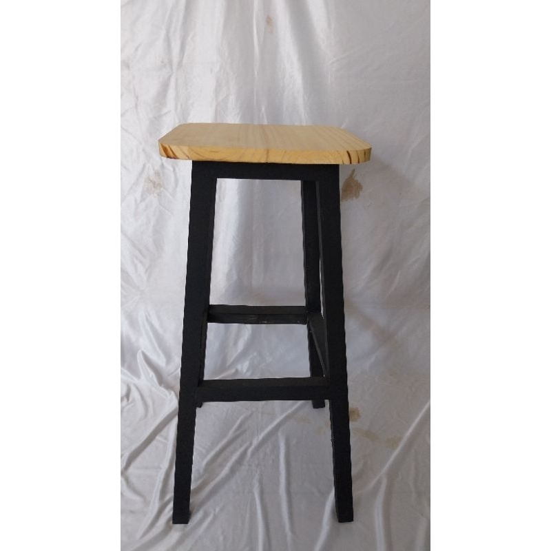 Jual kursi bar kayu pinus / kursi tool kayu pinus / kursi kayu / kursi ...