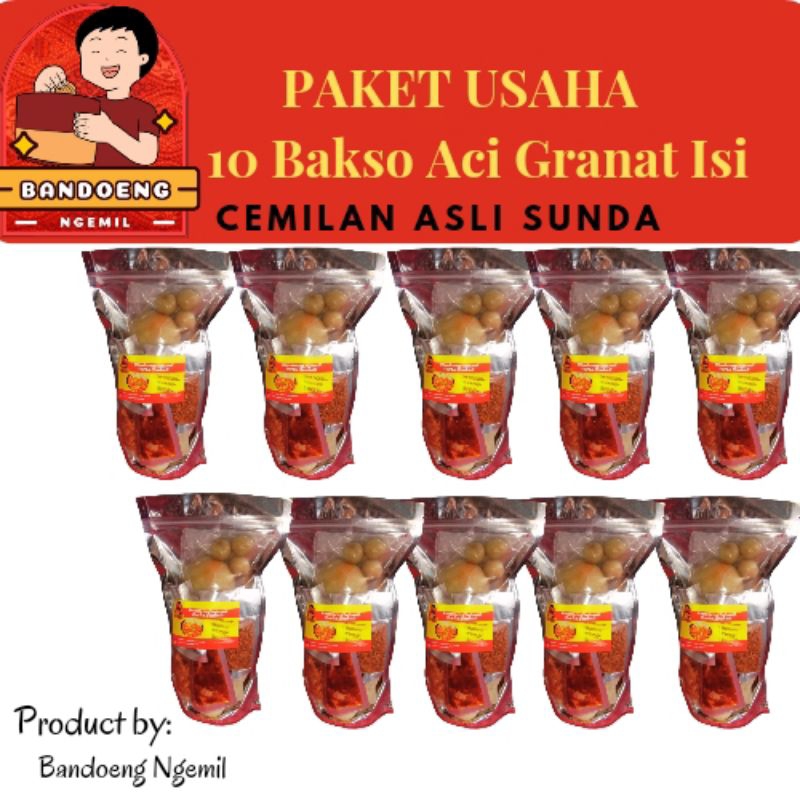 Jual PAKET USAHA 10 Bakso Aci Instan Bandoeng Ngemil Khas Sunda # ...
