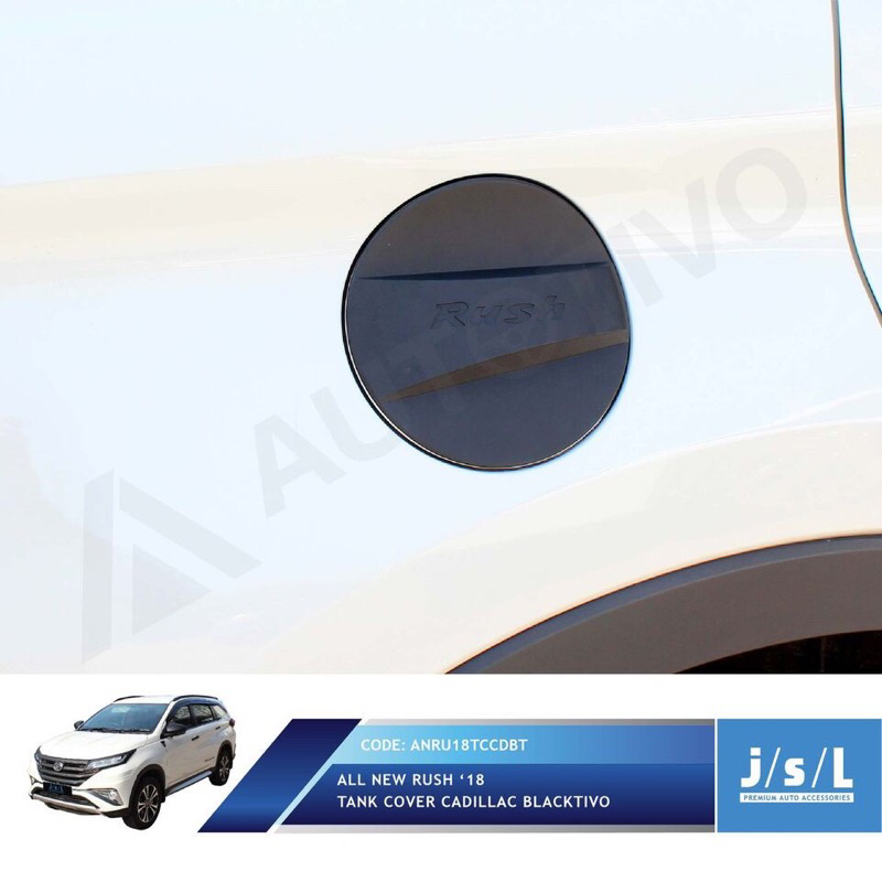 Jual ALL NEW RUSH 2018 2020 2022 2024 TANK COVER TUTUP BENSIN COVER HITAM BLACKDOP CADILAC JSL ...