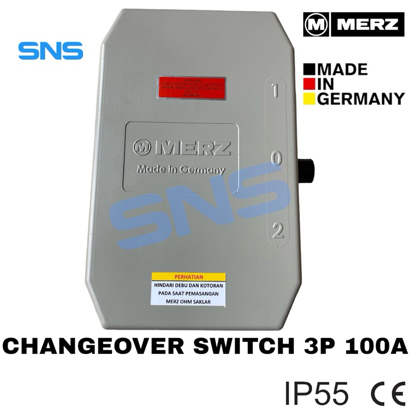 Jual COS / CHANGE OVER SWITCH / OHM SAKLAR MERZ 3P 3POLE 100A | Shopee ...