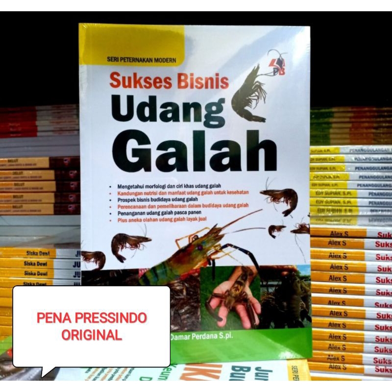 Jual BUKU SUKSES BISNIS UDANG GALAH - DAMAR PERDANA - BUKU BUDIDAYA ... Jual BUKU SUKSES BISNIS UDANG GALAH - DAMAR PERDANA - BUKU BUDIDAYA ...