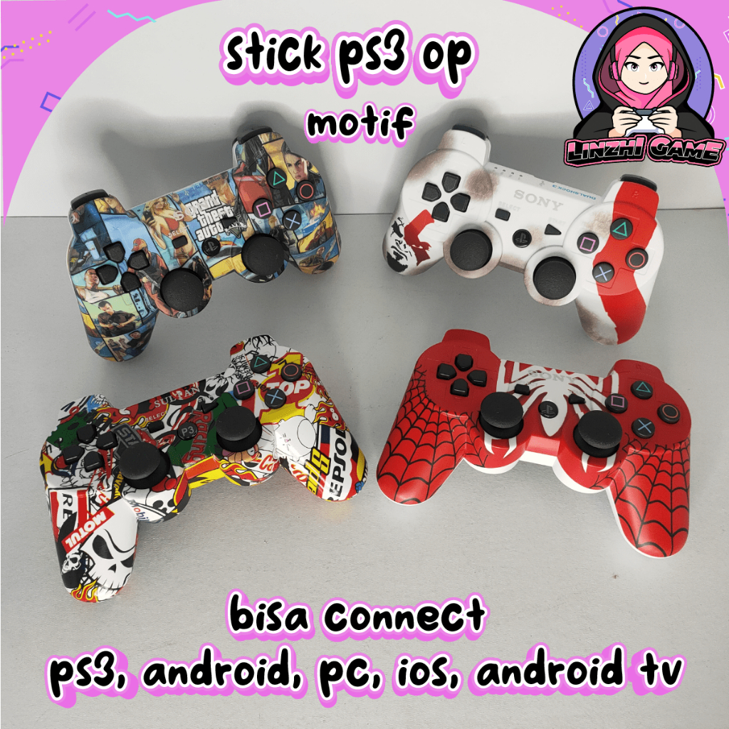 Jual STIK STICK PS3 OP MOTIF KARAKTER | ANDROID | PC | IOS | ANDROID TV ...