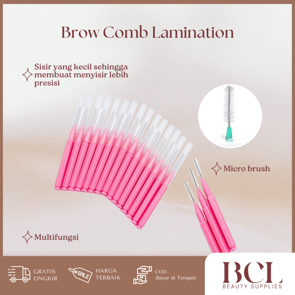 Jual {10 PCS} Brow Comb Brush Lamination | Sisir mini | Lash Lift Comb | Shopee Indonesia