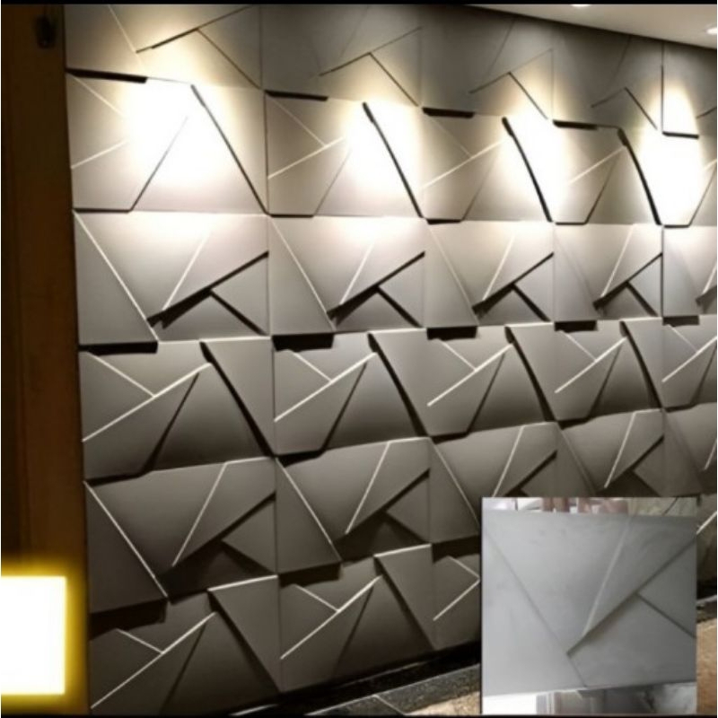 Jual Wall Panel 3D Beton Motif 30x60 | Tahan Air & Estetik | Cocok ...