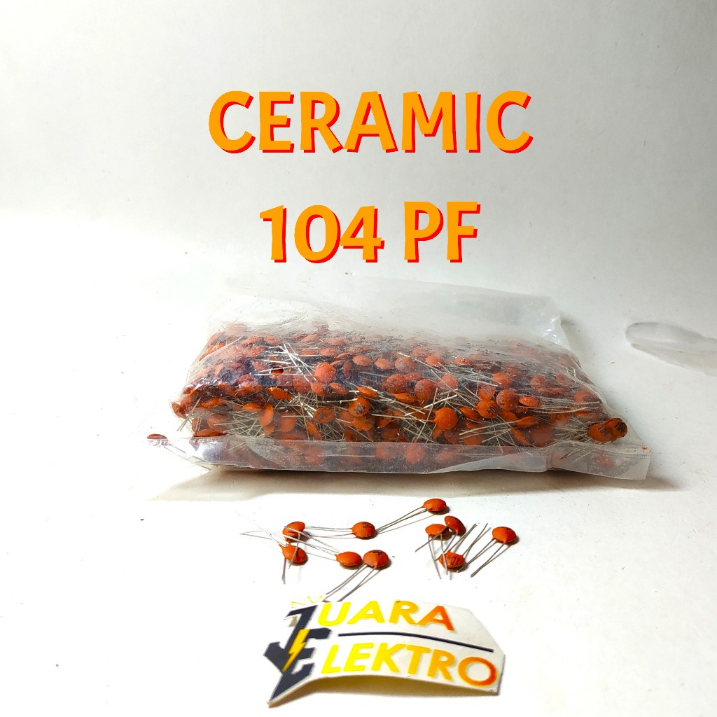 Jual (20 PCS) Capasitor CERAMIC 104 PF | Kapasitor Keramik 104PF - 20 ...