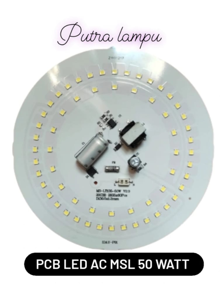Jual PCB LED AC 50 WATT TYPE MSL/MESIN LAMPU LED AC 50 WATT TYPE MSL | Shopee Indonesia
