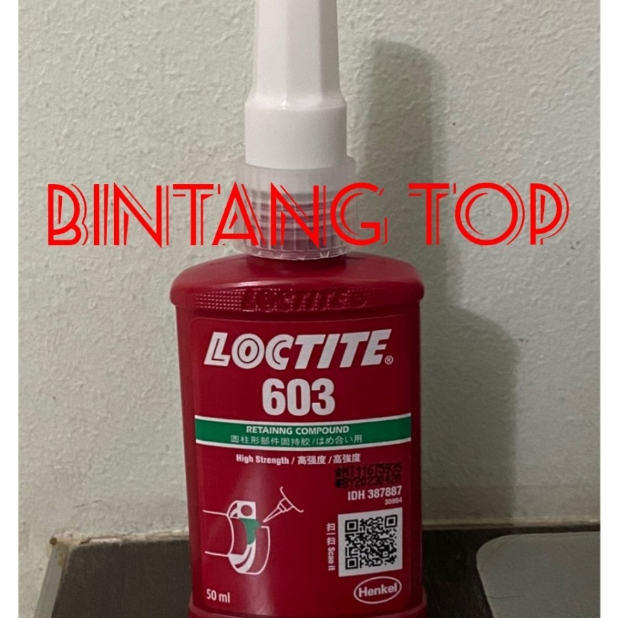 Jual LOCTITE 603 RETAINING COMPOUND 50 ML - LEM LOCTITE 603 50ML ...