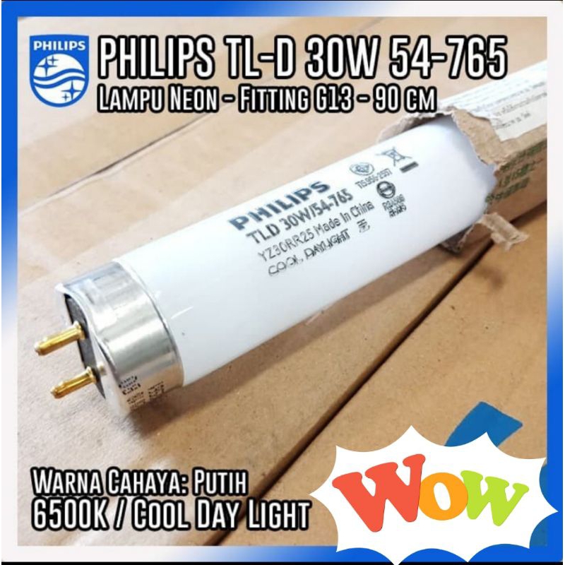 Jual Lampu TL-D Philips 30W/54-765 Lampu Neon 90Cm Lampu Kulkas ...