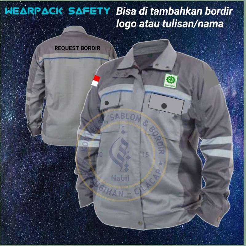 Jual Wearpack safety, baju proyek, baju kerja, BORDIR CUSTOM | Shopee ...