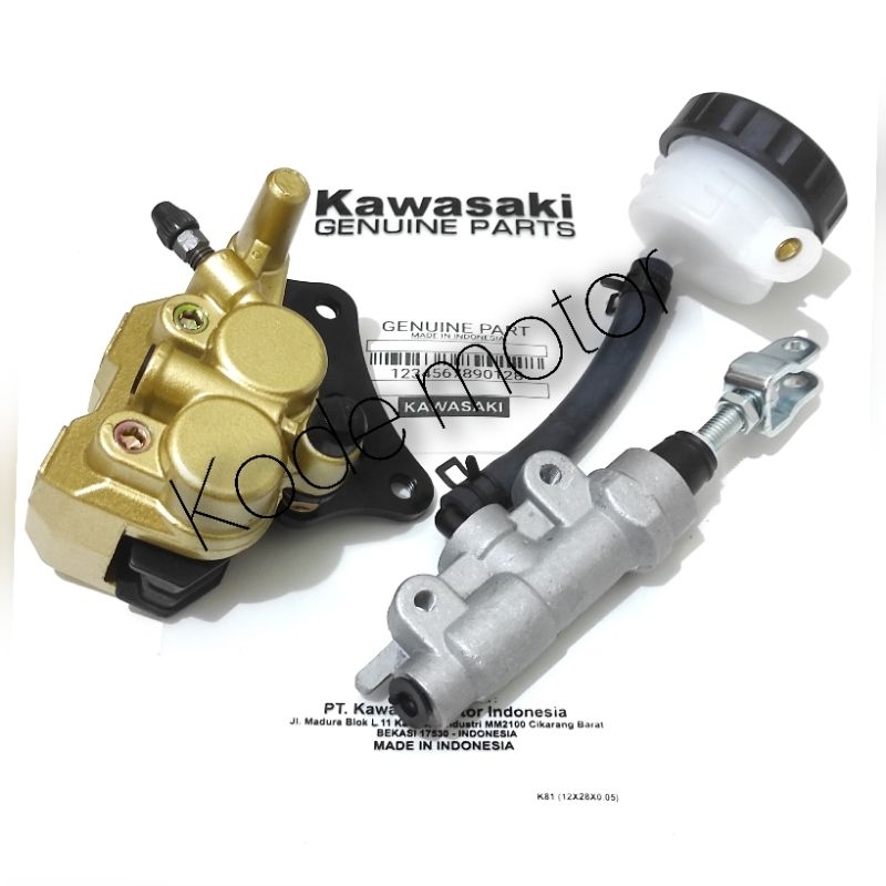 Jual master rem set belakang+ kaliper belakang Kawasaki Ninja RR, Ninja R , Ninja SS | Shopee ...