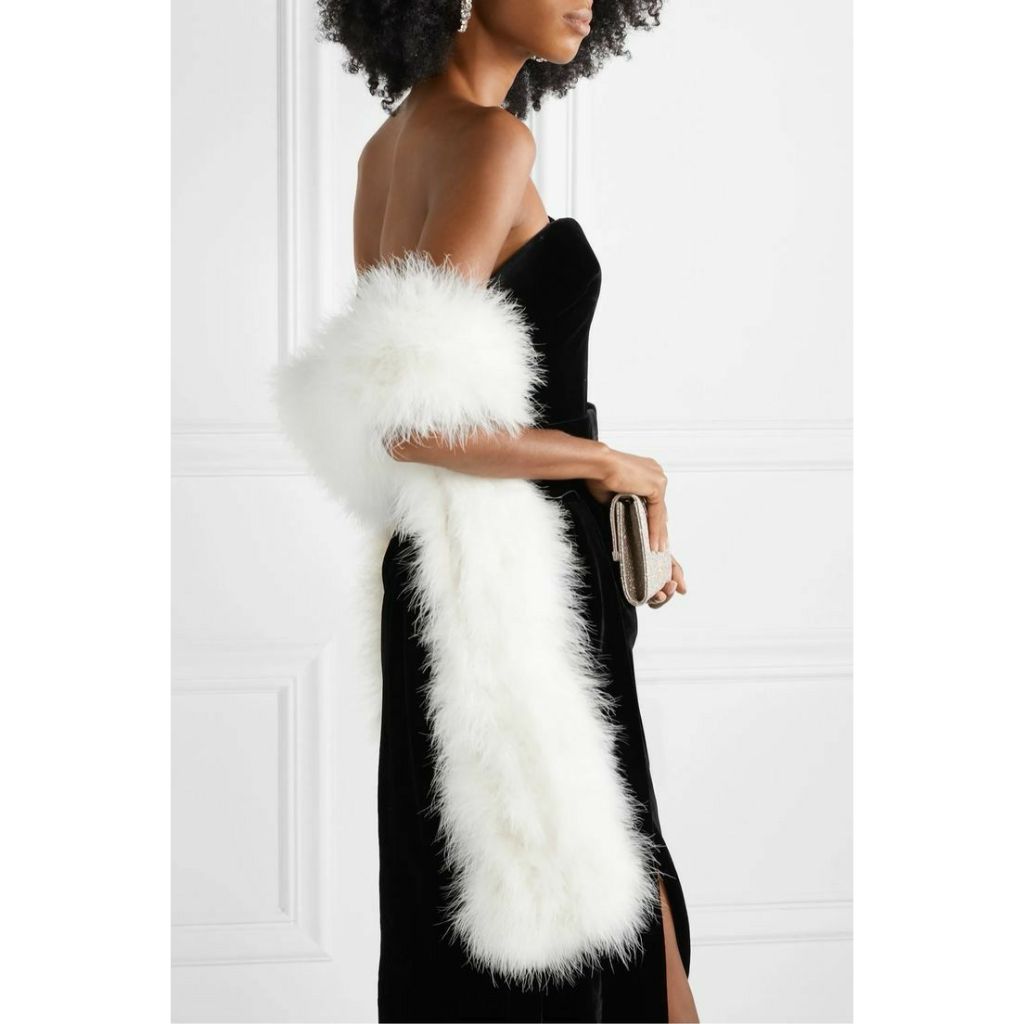 Jual Syal Bulu lembut premium bahan bulu korea/ Syal bahu | Shopee ...