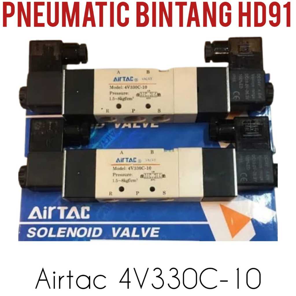 Jual Solenoid pneumatic AIRTAC 4V330C-10 Made in Taiwan Original ...