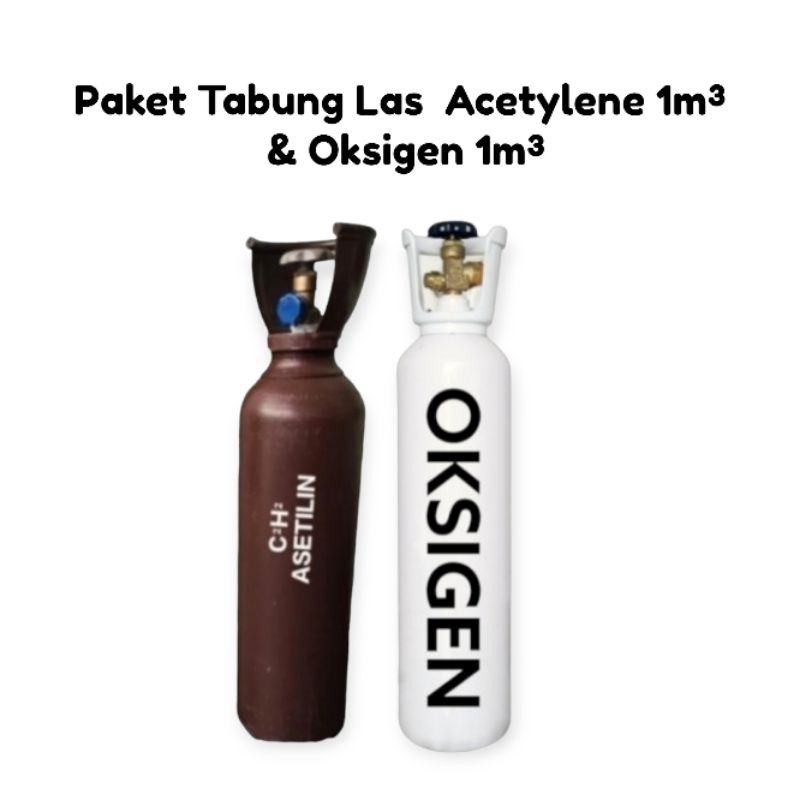 Jual Paket Tabung Las Oksigen Acetylene 1m3 | Shopee Indonesia
