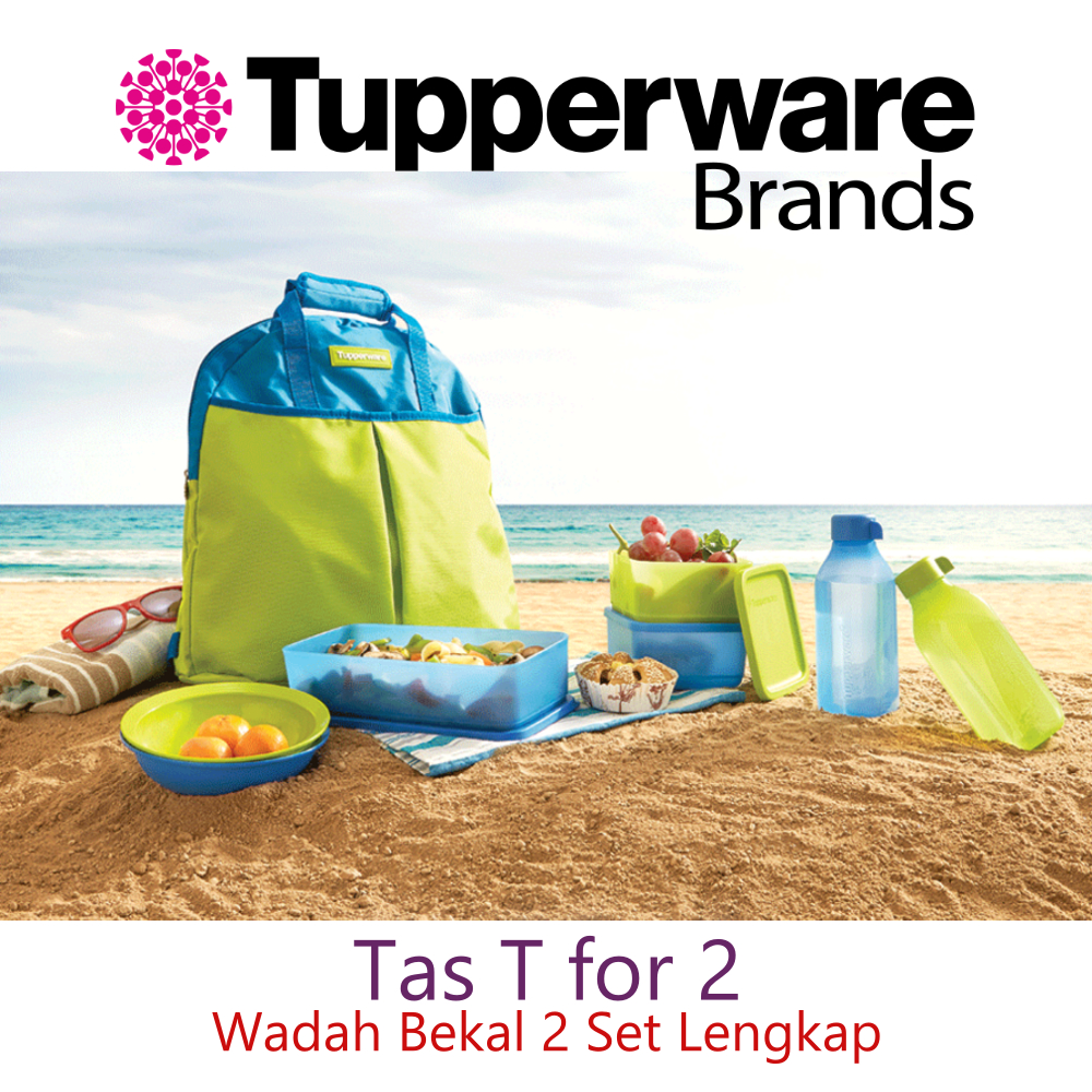 Jual TUPPERWARE TAS T FOR 2 SET Tempat Bekal Camping Piknik | Shopee ...