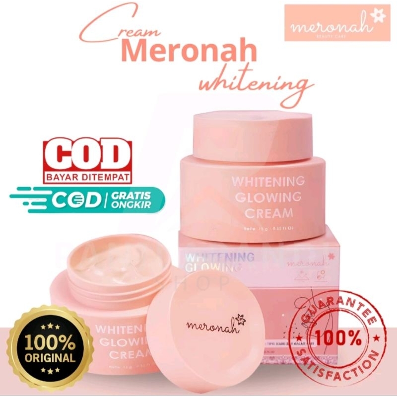 Jual Meronah Glowing Cream 2in1 - Cream Pemutih Wajah & Glowing BPOM ...