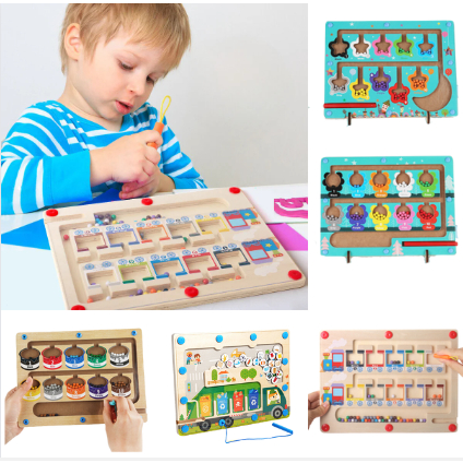Jual Best Seller Mainan Montessori Klasifikasi Warna Magnet ...