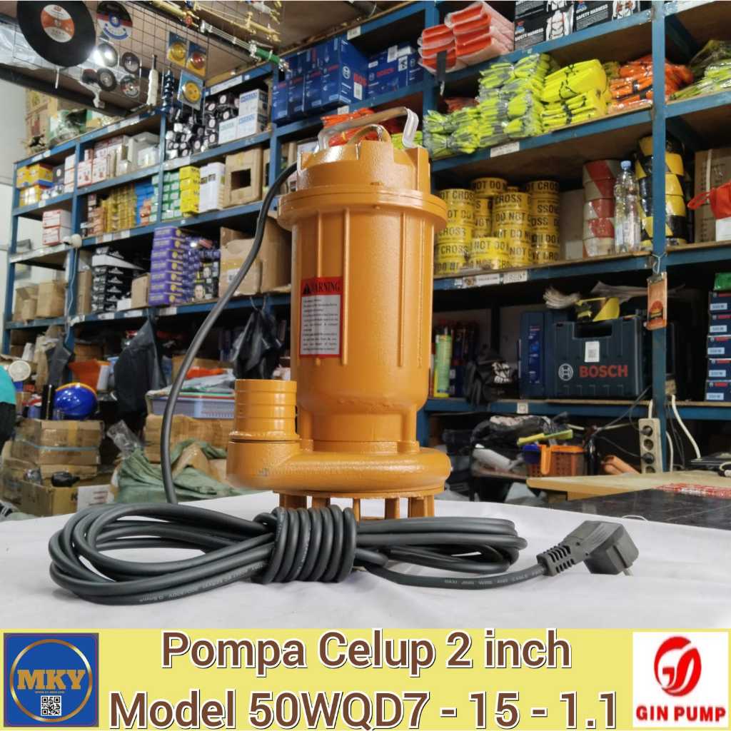 Jual Pompa Celup limbah Air Keruh 2 inci / Pompa Celup 2" GIN PUMP ...