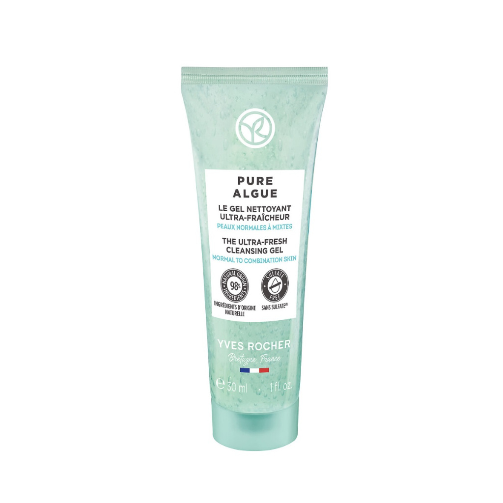 Jual Yves Rocher Pure Algue The Ultra Fresh Cleansing Gel 30 ml | Face ...