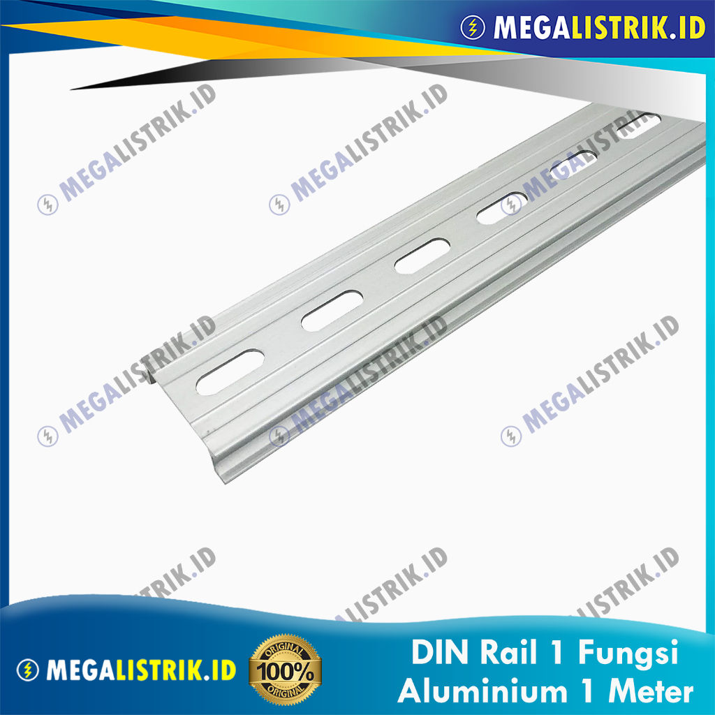 Jual REL MCB ( 1 METER ) / DIN RAIL ALUMINIUM ( 1M ) / REL OMEGA 1 ...
