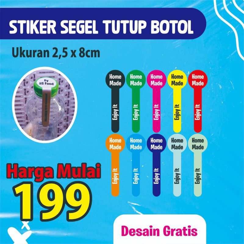 Jual Stiker Tutup Botol Minuman Jus/Jamu/Pudot | Shopee Indonesia