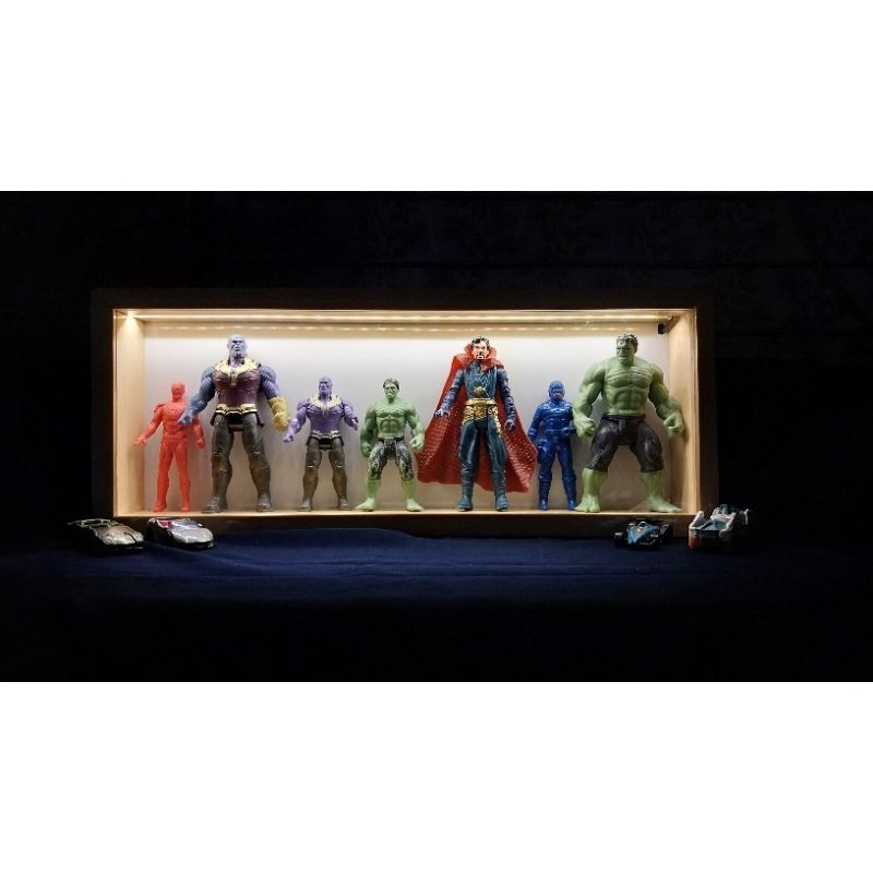 Jual rak action figure kayu 50x20x6,5 cm | Shopee Indonesia
