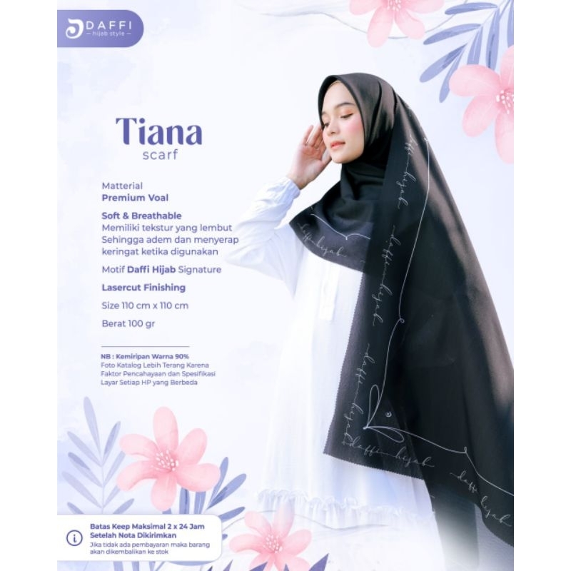 Jual Tiana Scarf Daffi Hijab / Jilbab Segi Empat | Shopee Indonesia