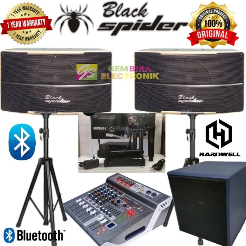 Jual Paket Karaoke Speaker black spider 10 inch Sound System Original ...