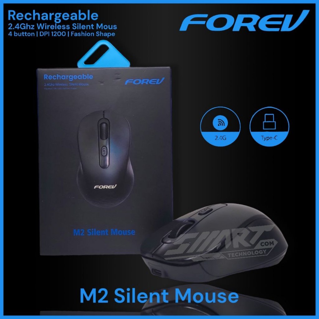 Jual Mouse Wireless Silent Click Forev M2 | Shopee Indonesia